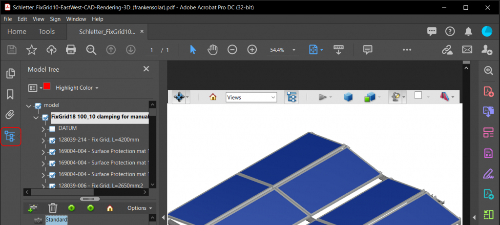Opening 3D PDF Documents Guide – Frankensolar Americas